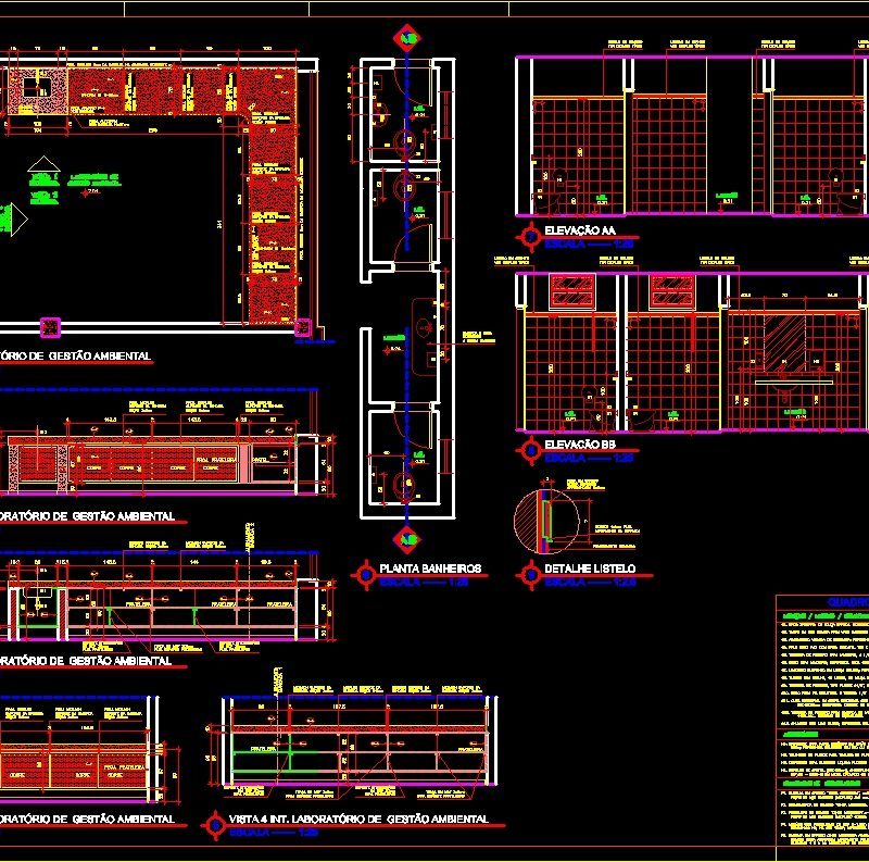 Laboratory Of Environmental Administration DWG Detail for AutoCAD ...