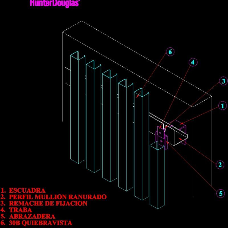 Lattice In Aluminium DWG Section for AutoCAD • Designs CAD