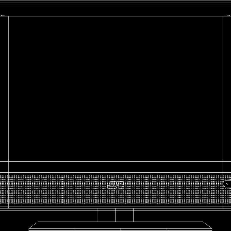 Lcd Tv 3D DWG Model for AutoCAD • Designs CAD