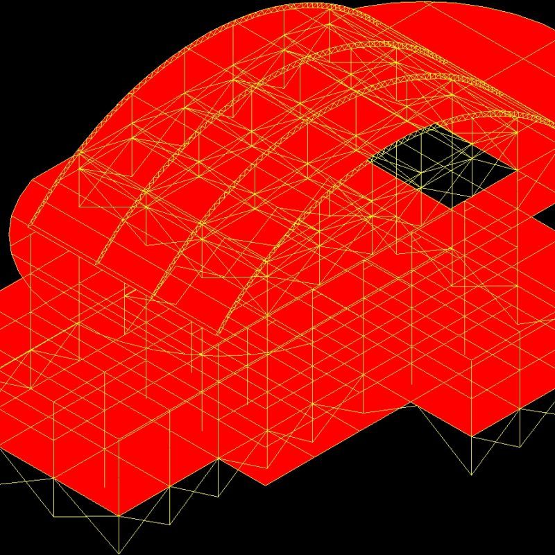 Lifting Sport Complex With 4 Levevs 3D DWG Model for AutoCAD • Designs CAD