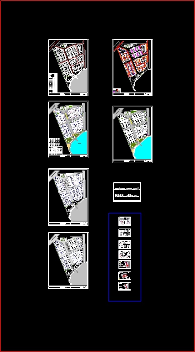 Low Income Housing Development With Shops And Amenities DWG Block for ...