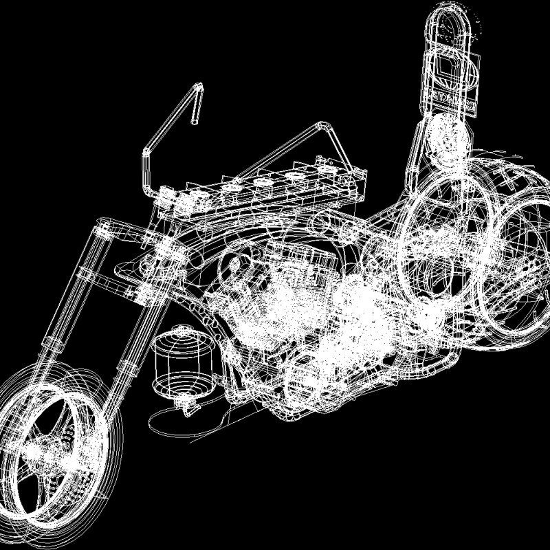 Low Rider Bike 3D DWG Model for AutoCAD • Designs CAD