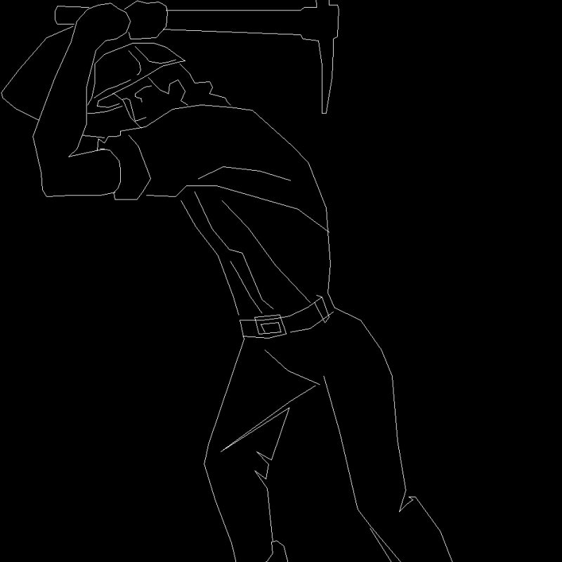 Man Working DWG Elevation for AutoCAD • Designs CAD