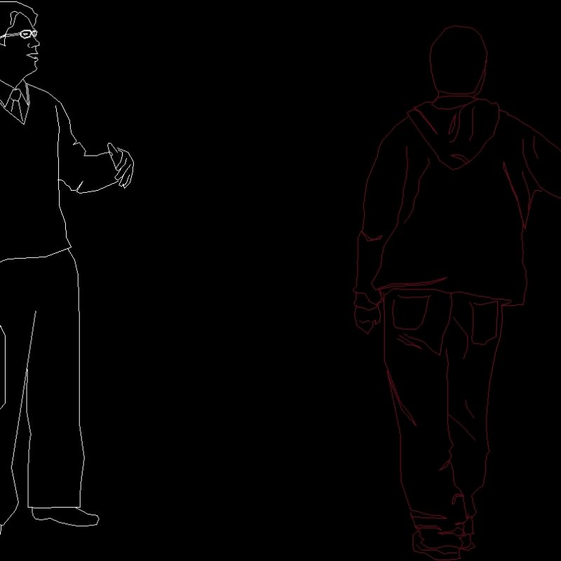 Mans - Views DWG Block for AutoCAD • Designs CAD