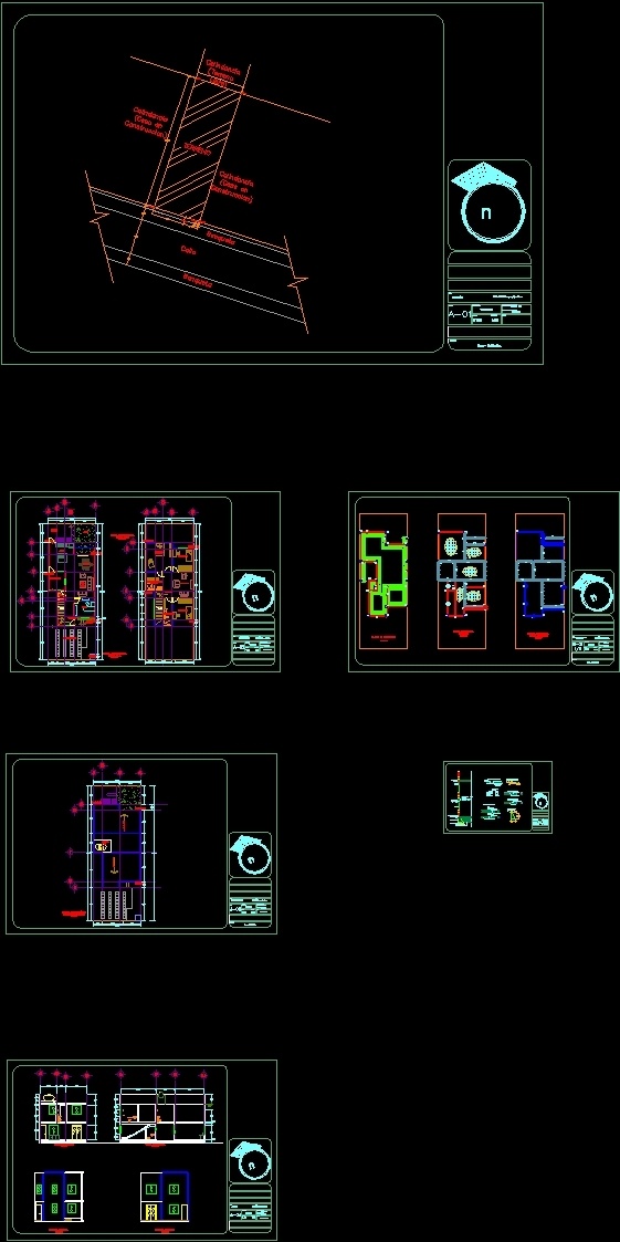 Middle Income Housing, 2 Storeys, 3 Bedrooms, 2 Bathrooms DWG Block for ...