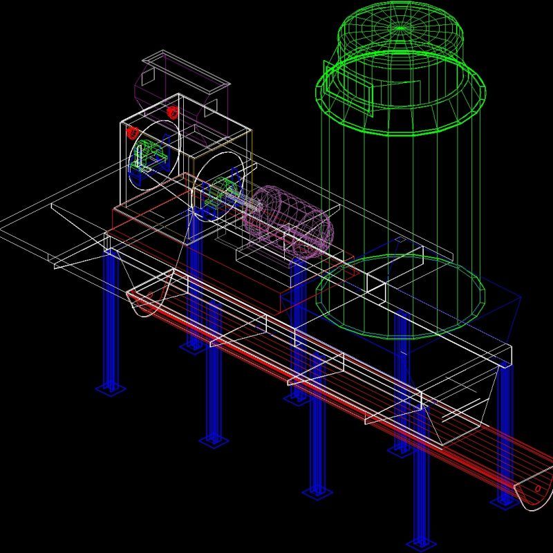 Mill 3D DWG Model for AutoCAD • Designs CAD