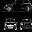 Mini Cooper 2D DWG Plan for AutoCAD • Designs CAD
