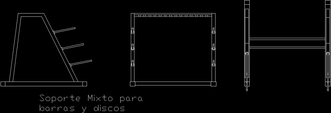 Mixed Support Of Weights DWG Block for AutoCAD • Designs CAD