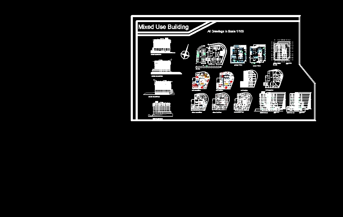 Mixed Use Building 3D DWG Full Project for AutoCAD • Designs CAD