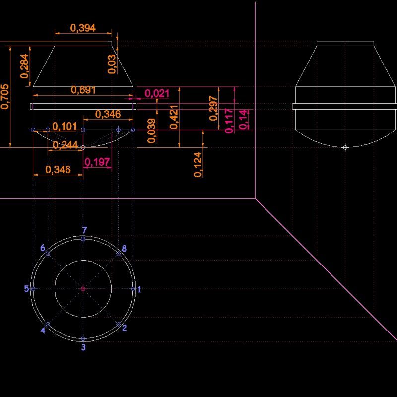 Mixer Isometry DWG Block for AutoCAD • Designs CAD