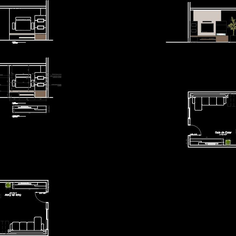 Mobile For Room DWG Block for AutoCAD • Designs CAD