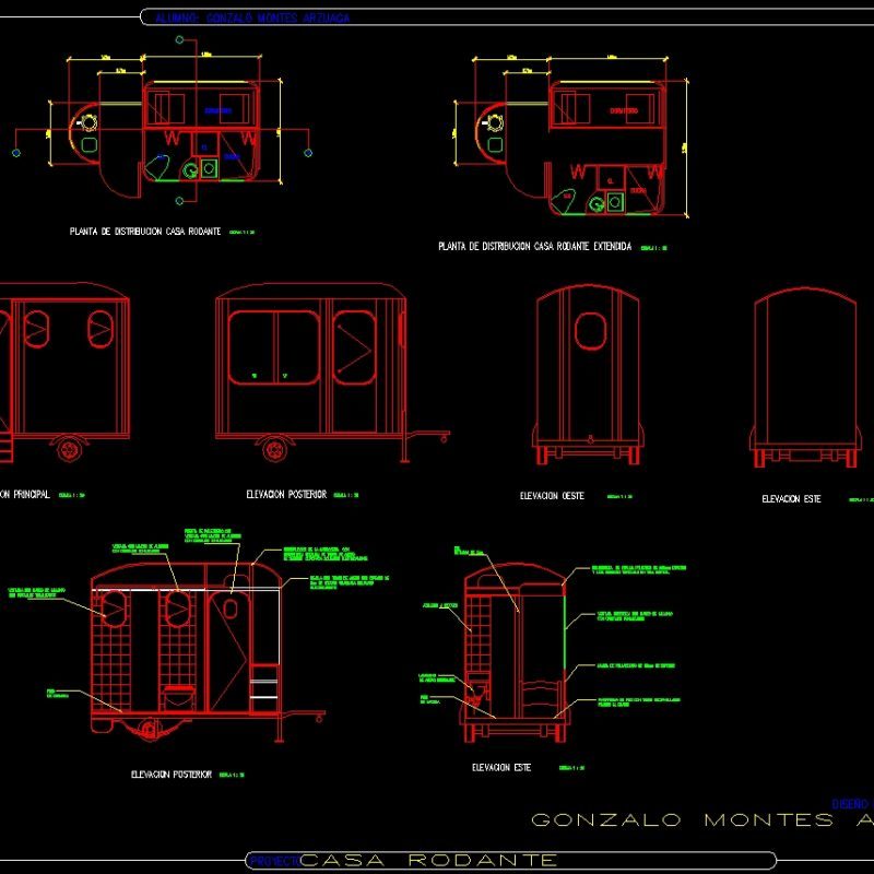 Mobile Home DWG Block for AutoCAD • Designs CAD