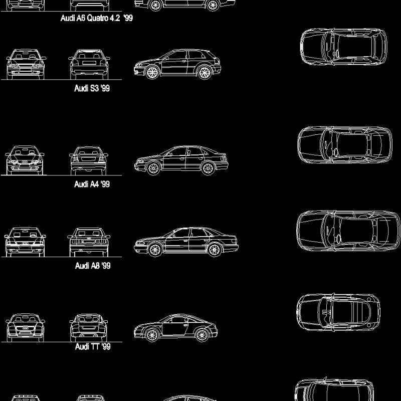 Models Cars Audi DWG Model for AutoCAD • Designs CAD