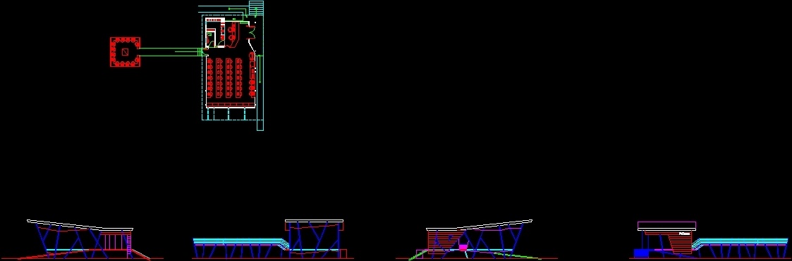 Module For Computer Center DWG Section for AutoCAD • Designs CAD