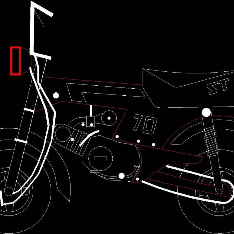 Motorbikes 002 DWG Block for AutoCAD • Designs CAD