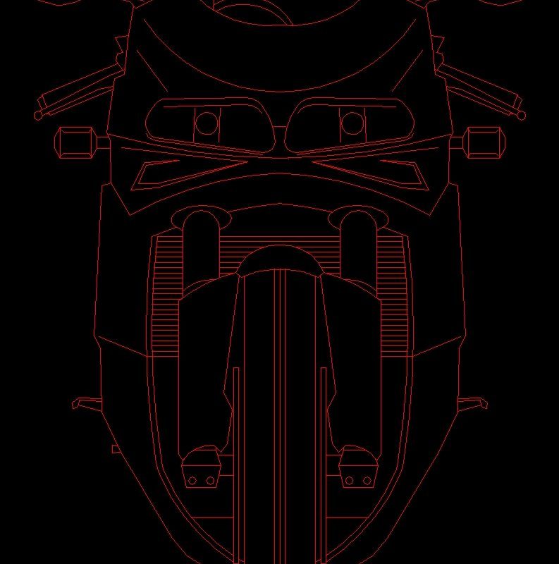 Motorbikes 006 DWG Block for AutoCAD • Designs CAD