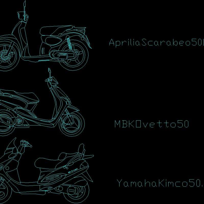 Motorcycles DWG Block for AutoCAD • Designs CAD