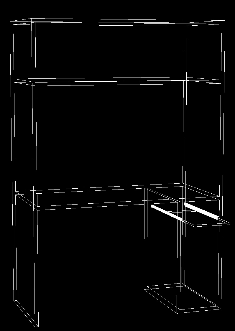 Mueble Computador DWG Block for AutoCAD • Designs CAD