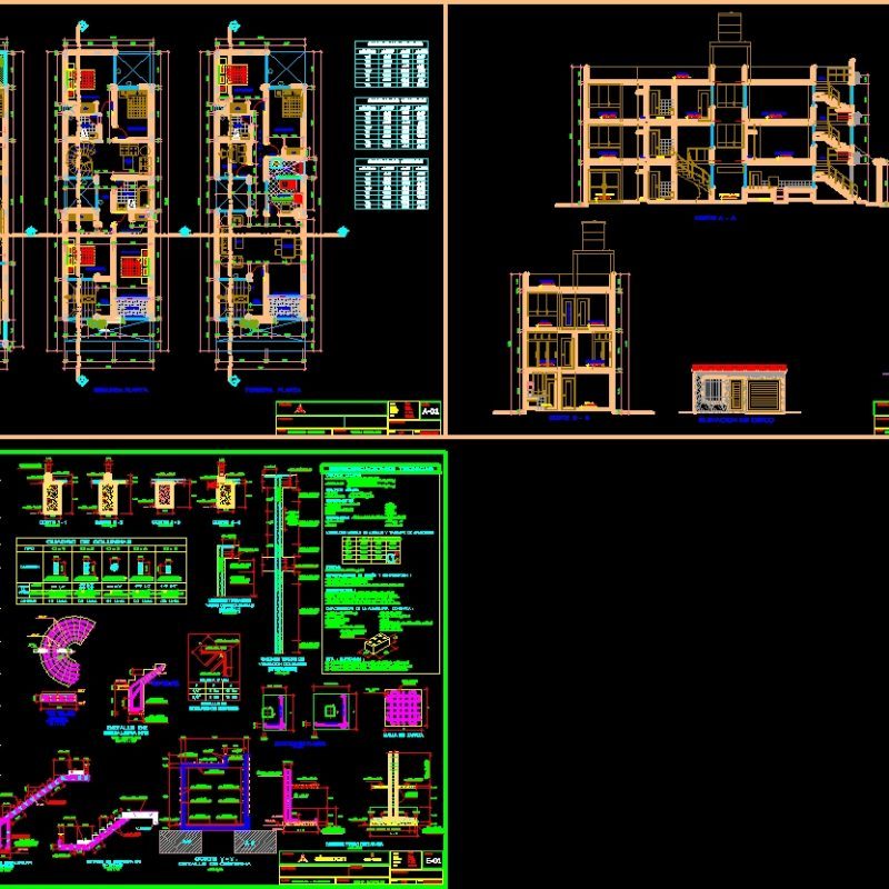 Multi Family Housing DWG Block for AutoCAD • Designs CAD