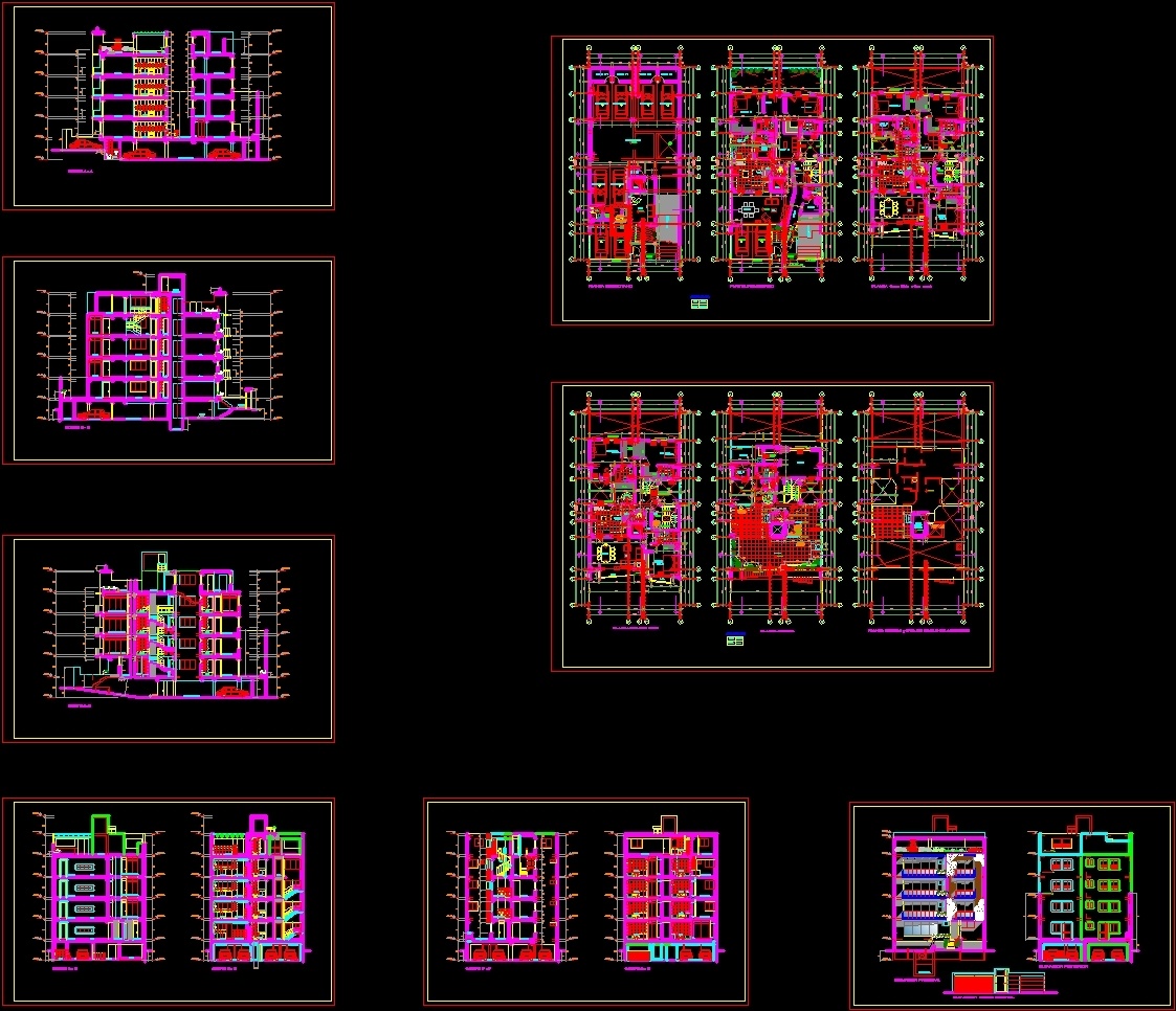 Multifamily 5 Story With Basement DWG Section for AutoCAD • Designs CAD
