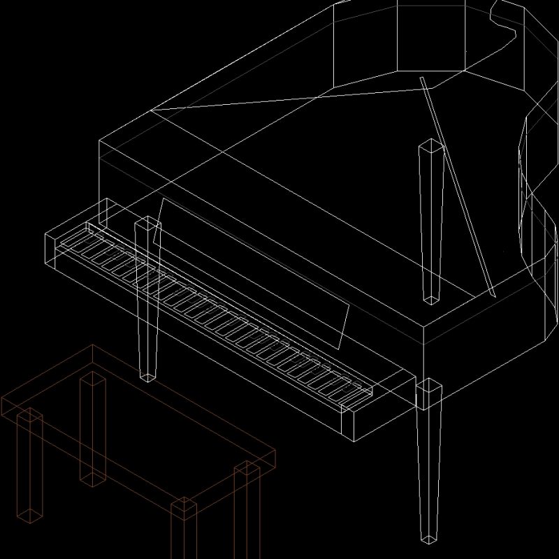 Musical Instruments 3D DWG Model for AutoCAD • Designs CAD