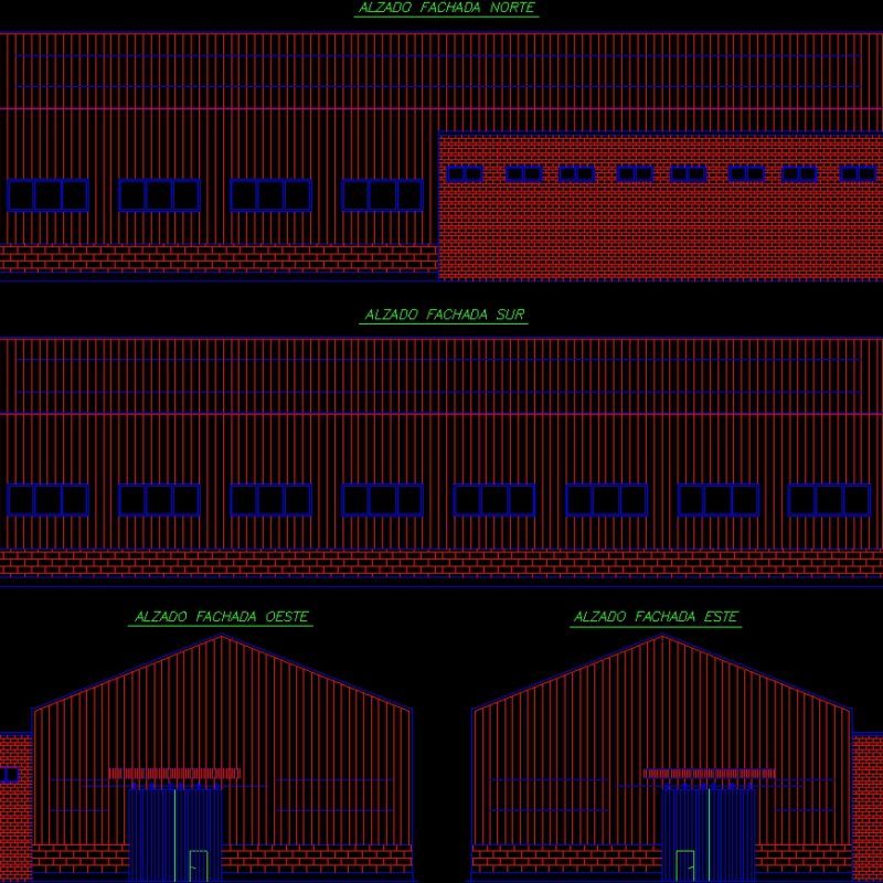 Nave With Bridge Crane DWG Section for AutoCAD • Designs CAD