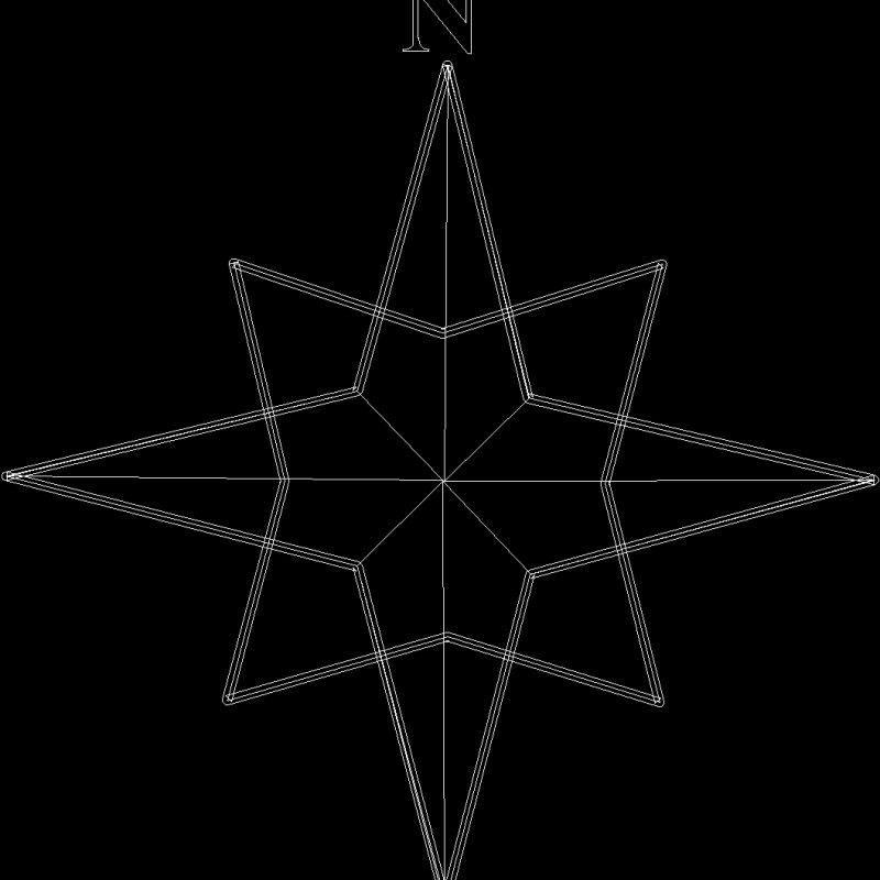 North Arrow Symbols DWG Block for AutoCAD • Designs CAD