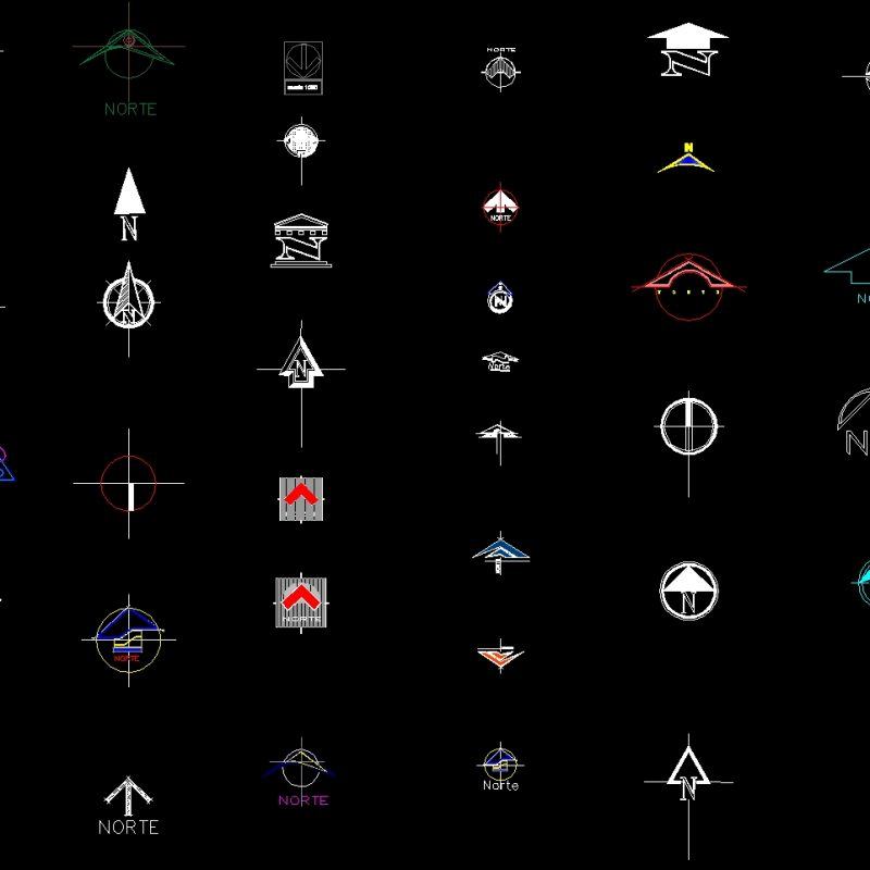 Norths DWG Block for AutoCAD • Designs CAD