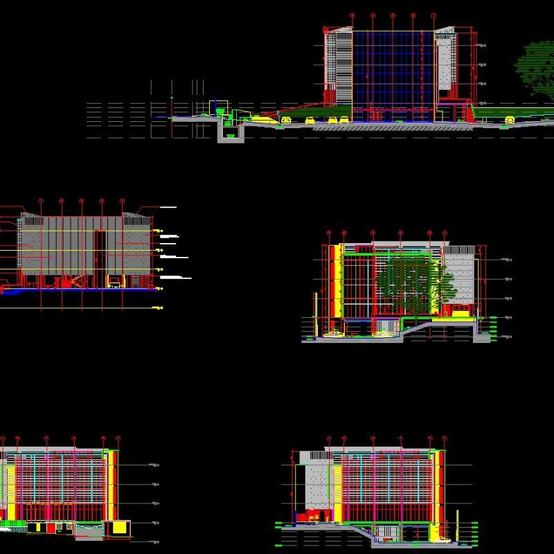 Office Building 5 Levels DWG Block for AutoCAD • Designs CAD