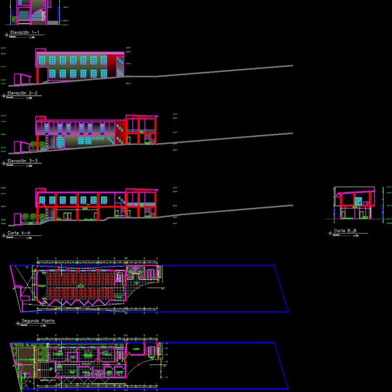 Office Center - DWG Section for AutoCAD • Designs CAD