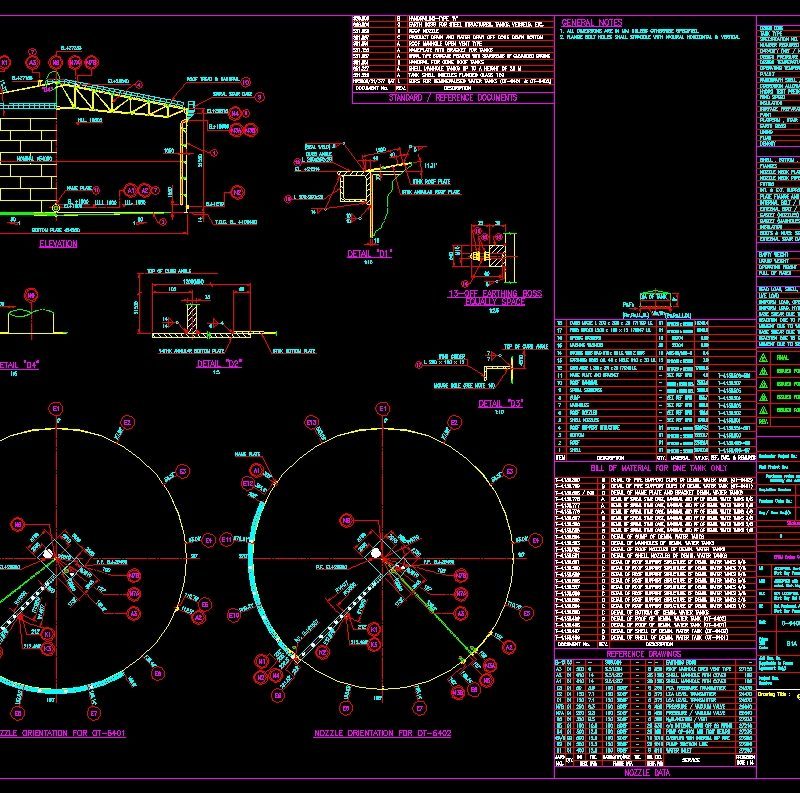 Oil Storage Tank DWG Block for AutoCAD • Designs CAD