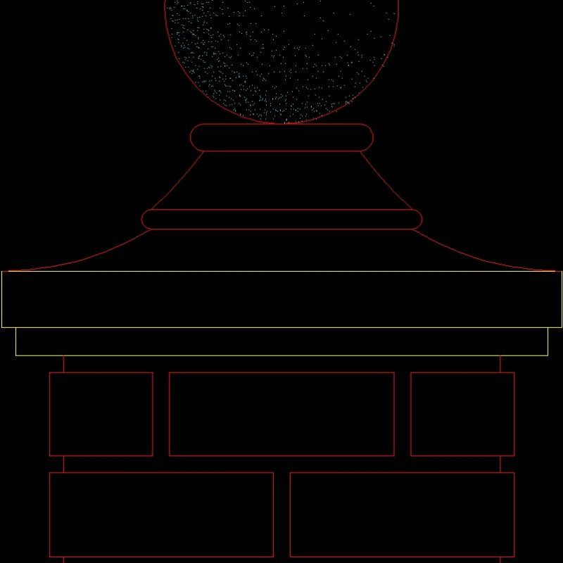 Ornamental Column DWG Block for AutoCAD • Designs CAD