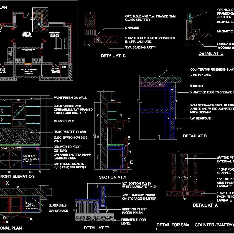 Pantry Detail DWG Plan for AutoCAD • Designs CAD