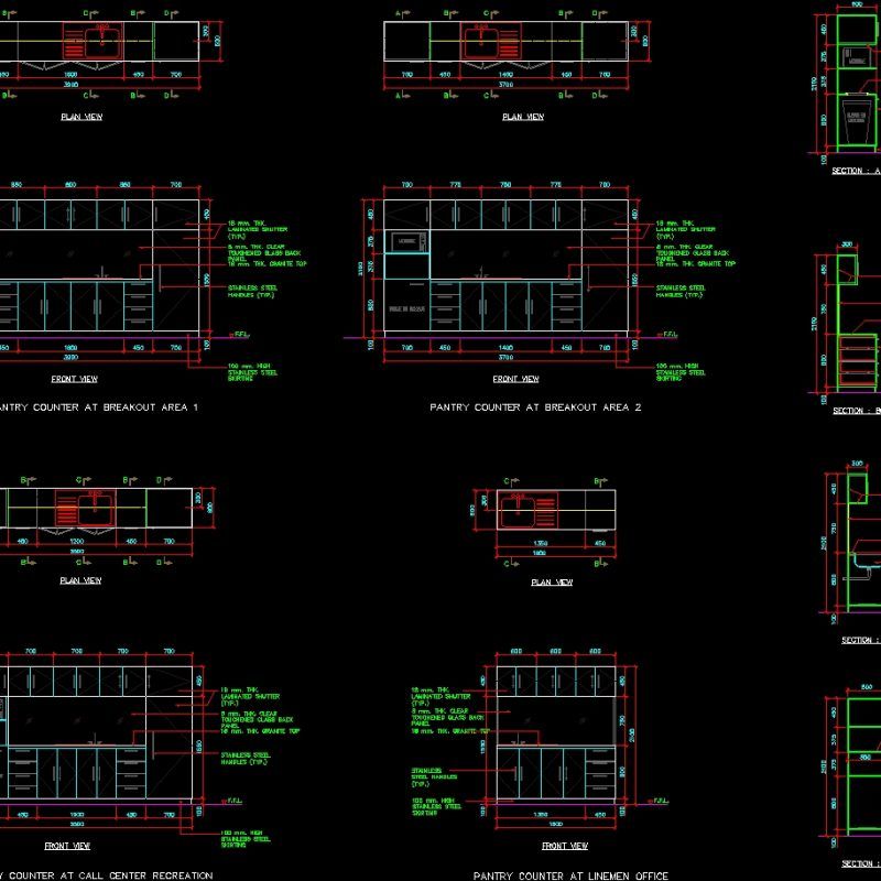 Pantry Details DWG Detail for AutoCAD • Designs CAD