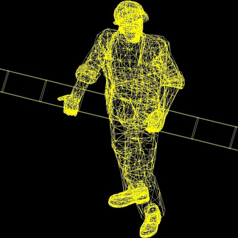 People - Workers 3d 3D DWG Model for AutoCAD • Designs CAD