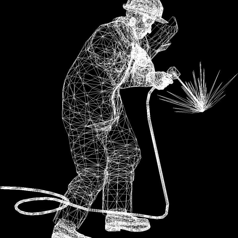 People - Workers 3d 3D DWG Model for AutoCAD • Designs CAD