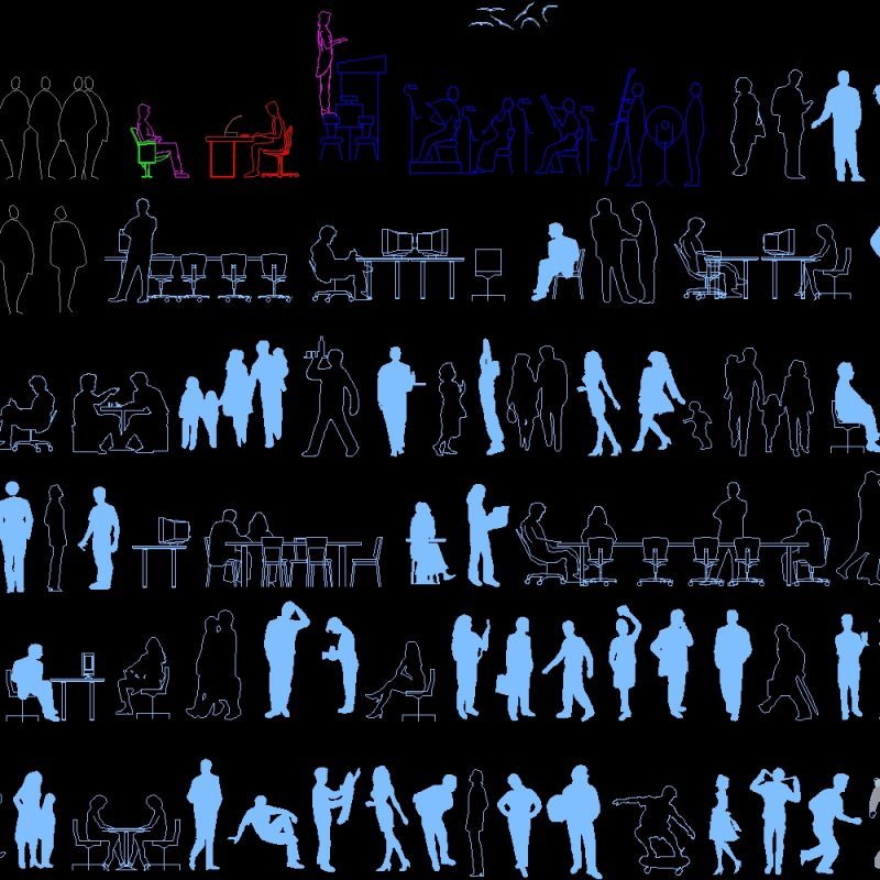 People 2D DWG Block for AutoCAD • Designs CAD