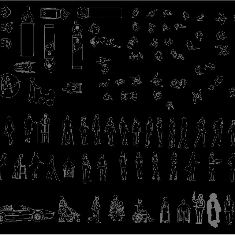 People 2D DWG Block for AutoCAD | Designs CAD
