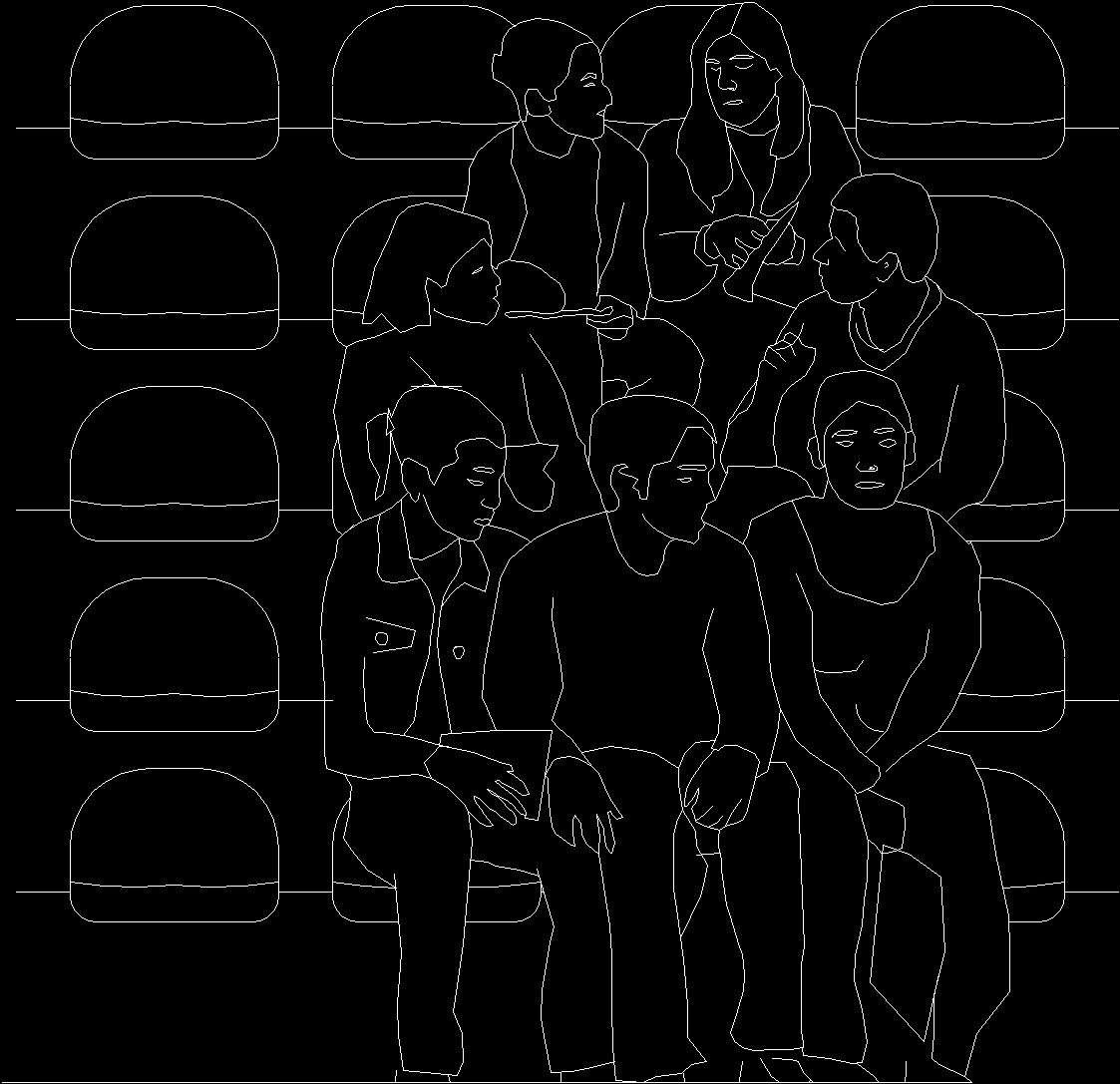 People Seat Down In Steps DWG Block for AutoCAD • Designs CAD