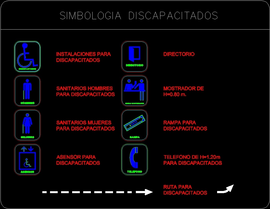 People With Disabilitie - Signals DWG Block for AutoCAD • Designs CAD People With Disabilitie - Signals DWG Block for AutoCAD • Designs CAD
