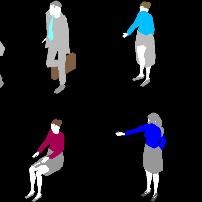 Person 3D DWG Model for AutoCAD • Designs CAD