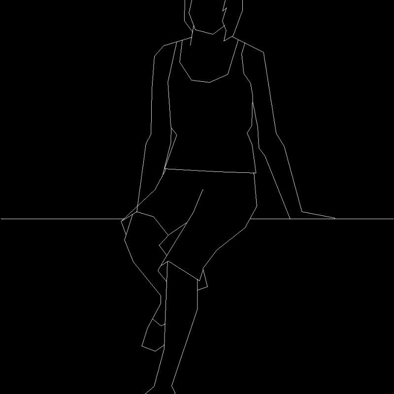 Person DWG Elevation for AutoCAD | DesignsCAD