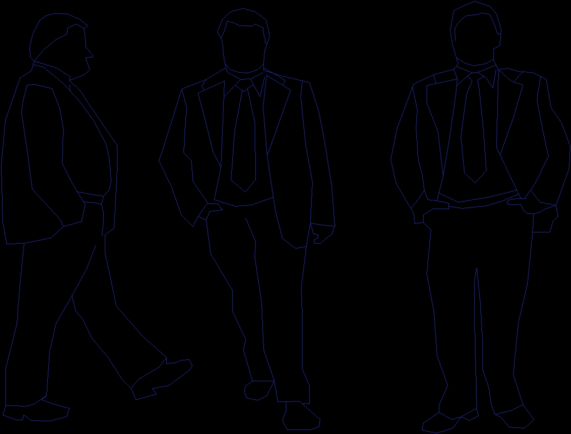 Person In Elevation DWG Elevation for AutoCAD | DesignsCAD