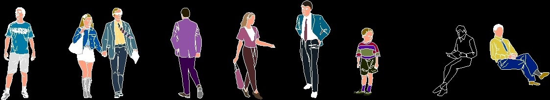 Persons In Color DWG Block for AutoCAD • Designs CAD