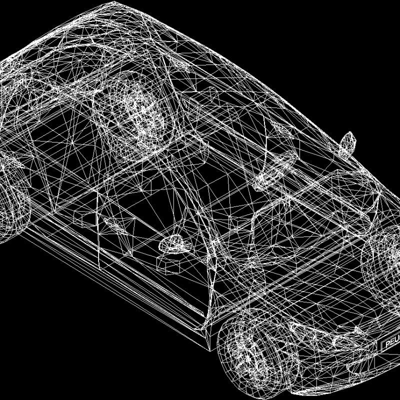 Peugeot Auto 3D DWG Model for AutoCAD • Designs CAD