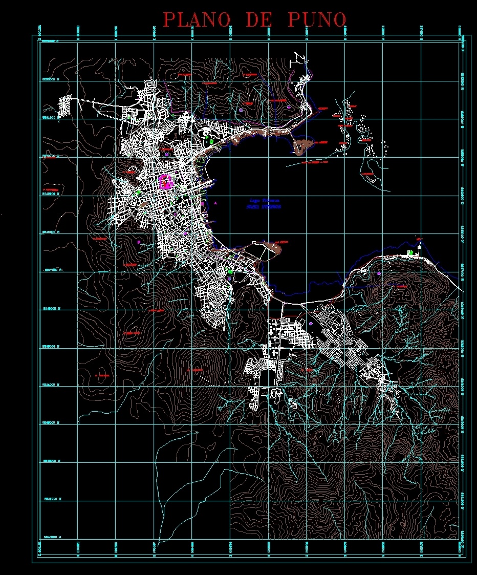 Plane Of Puno - Peru DWG Block for AutoCAD • Designs CAD