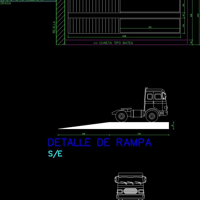 Plant And Service Ramp Elevation DWG Elevation for AutoCAD • Designs CAD