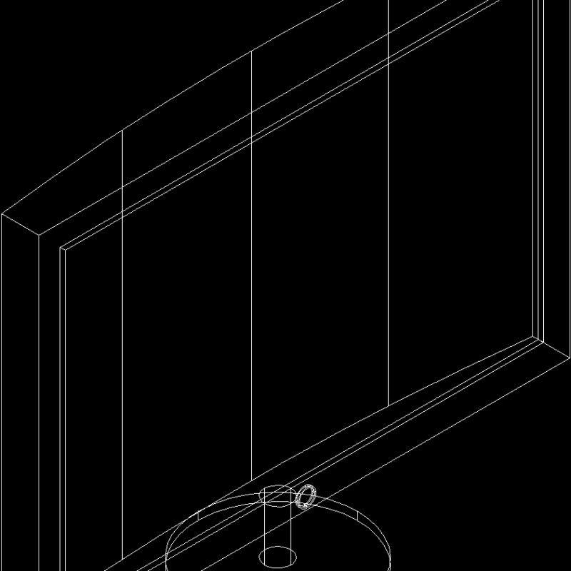 Plasma Tv 32 DWG Block for AutoCAD • Designs CAD