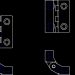 Plastic Hinge DWG Block for AutoCAD • Designs CAD