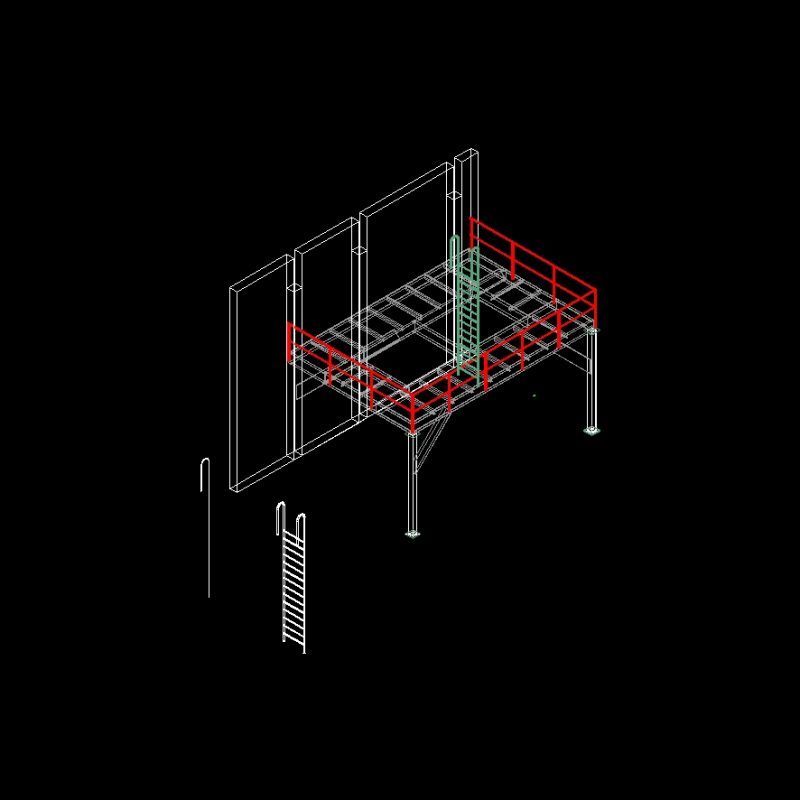Platform 3D DWG Plan for AutoCAD • Designs CAD